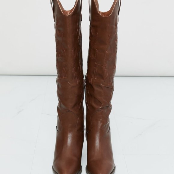 Forever Link | Shoes | Forever Link Faux Leather Embroidered Cowboy ...